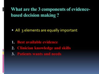 Evidence Based Decision Making.pptx