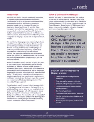 Evidence-based design: definition and application in the healthcare ...