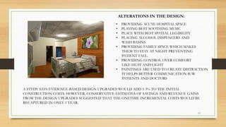 Evidence based design in health care architecture | PPTX | Healthcare ...