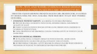 Evidence based design in health care architecture | PPTX | Healthcare ...