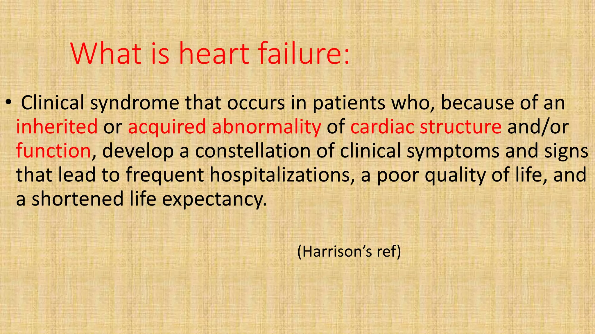 Evidence based diagnosis and management of heart failure | PPTX
