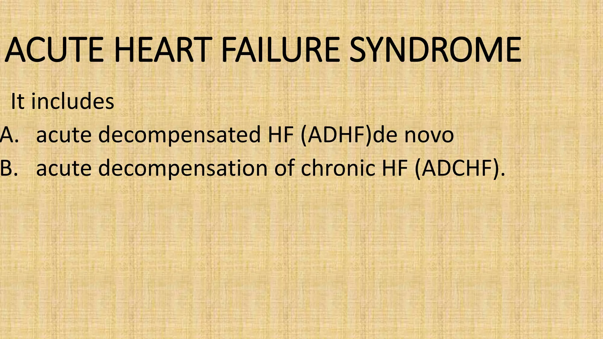 Evidence based diagnosis and management of heart failure | PPTX