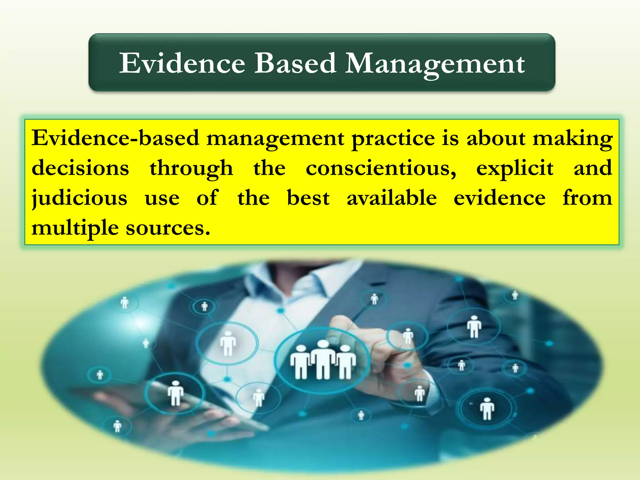 Evidence based managment by papul | PPTX