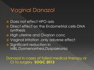 Evidence based medical management of aub different options | PPT