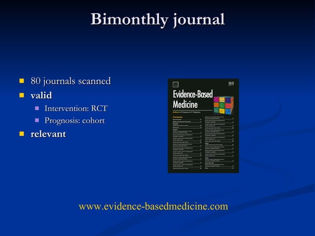 Evidence based medicine | PPT