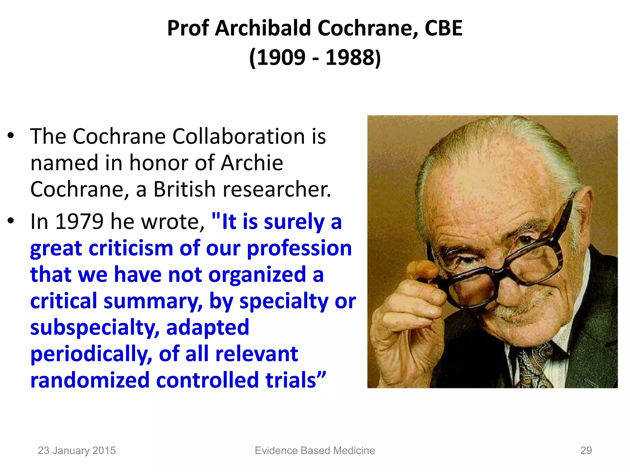 Evidence based medicine | PPTX