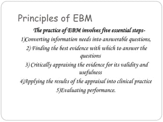 Evidence based medicine | PPTX