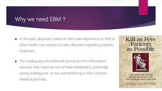 Evidence Based Medicine - Overview | PPT