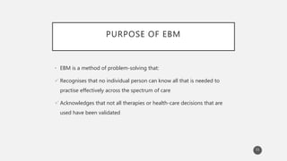 Evidence based medicine | PPTX