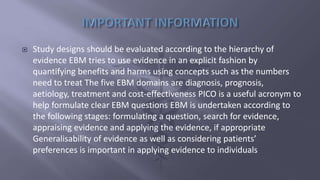 Evidence based medicine | PPTX