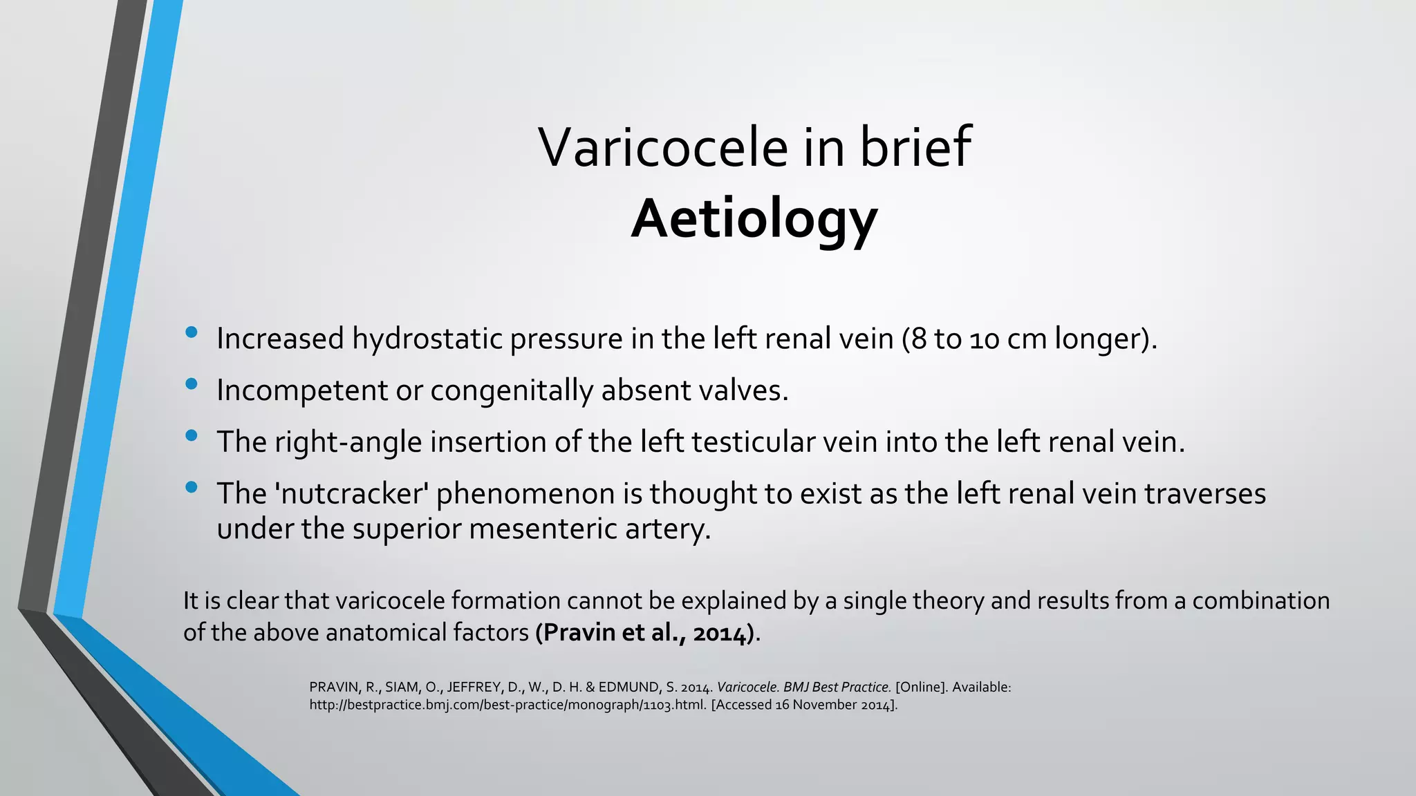 Evidence based medicine in management of varicocele 2015 | PDF
