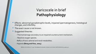 Evidence based medicine in management of varicocele 2015 | PPT