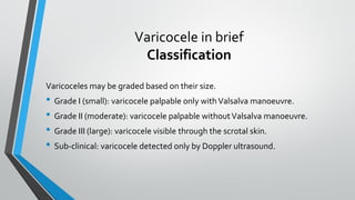 Evidence based medicine in management of varicocele 2015 | PPT