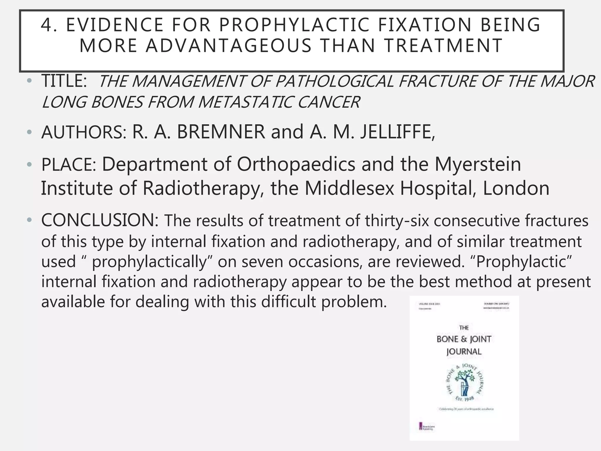 Bone tumor and Pathological fractures seminar and evidence based ...