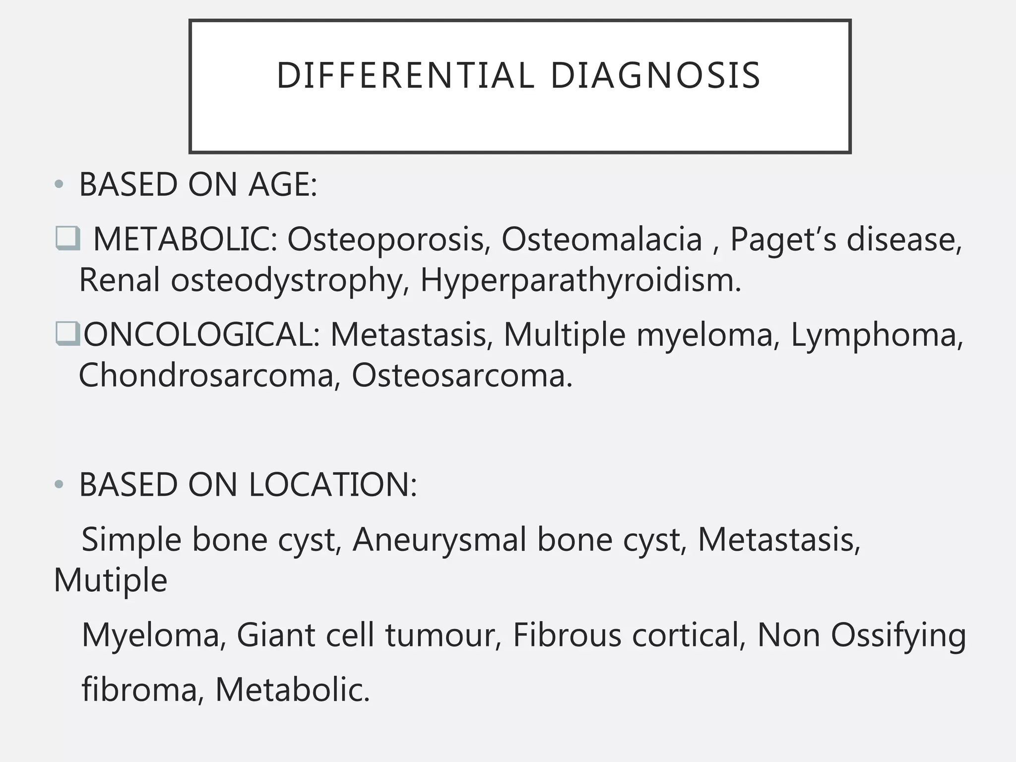 Bone tumor and Pathological fractures seminar and evidence based ...