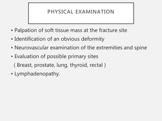 Bone tumor and Pathological fractures seminar and evidence based ...