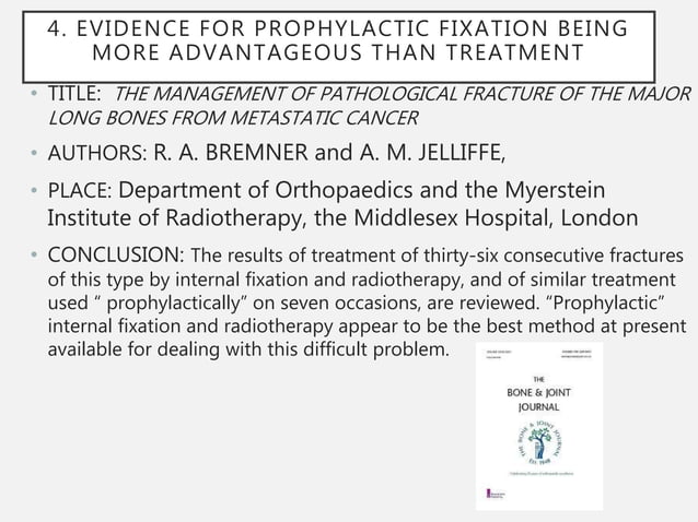 Bone tumor and Pathological fractures seminar and evidence based ...