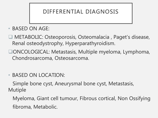 Bone tumor and Pathological fractures seminar and evidence based ...