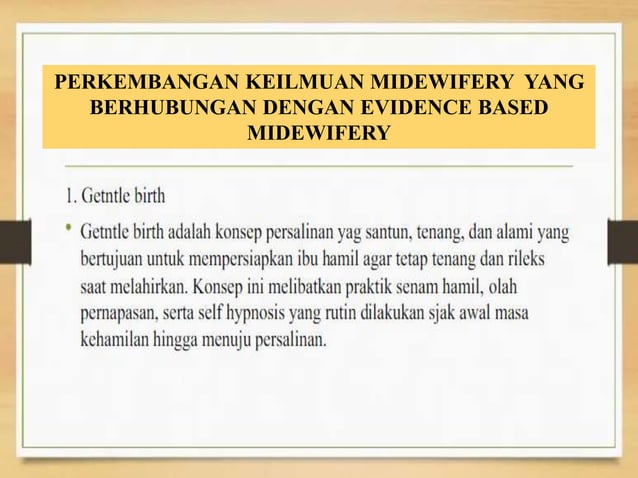 EVIDENCE BASED MIDWIFERY PRACTICE.ppt