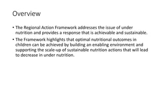 Evidence based nutrition action in SAARC | PPTX