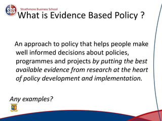 Evidence based policy | PDF