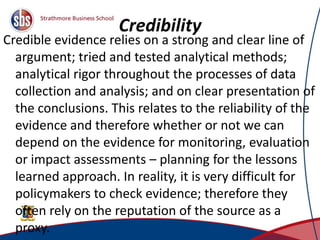 Evidence based policy | PDF