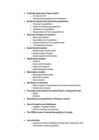 Evidence based practice | DOCX