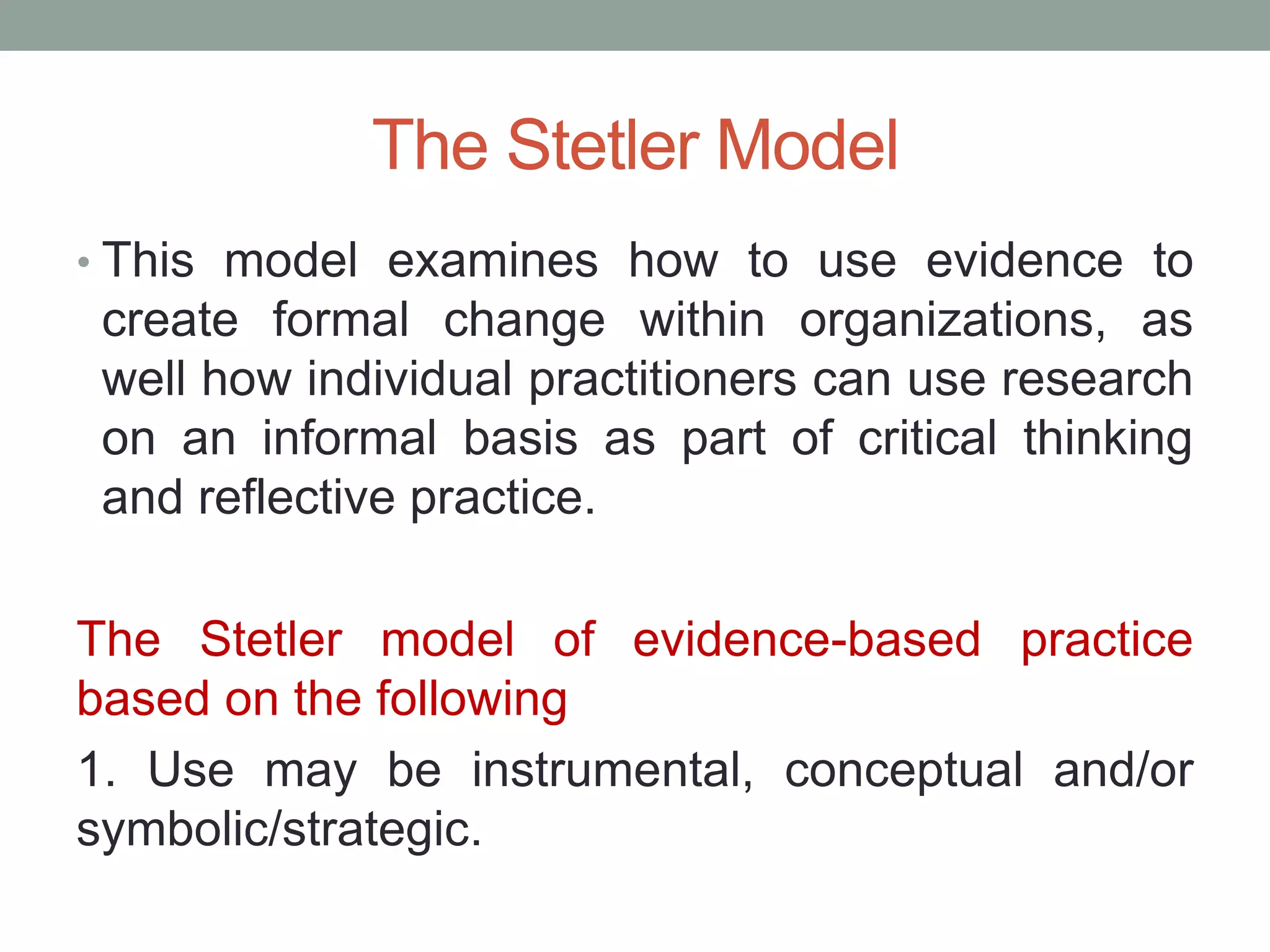 Evidence based practice | PPTX