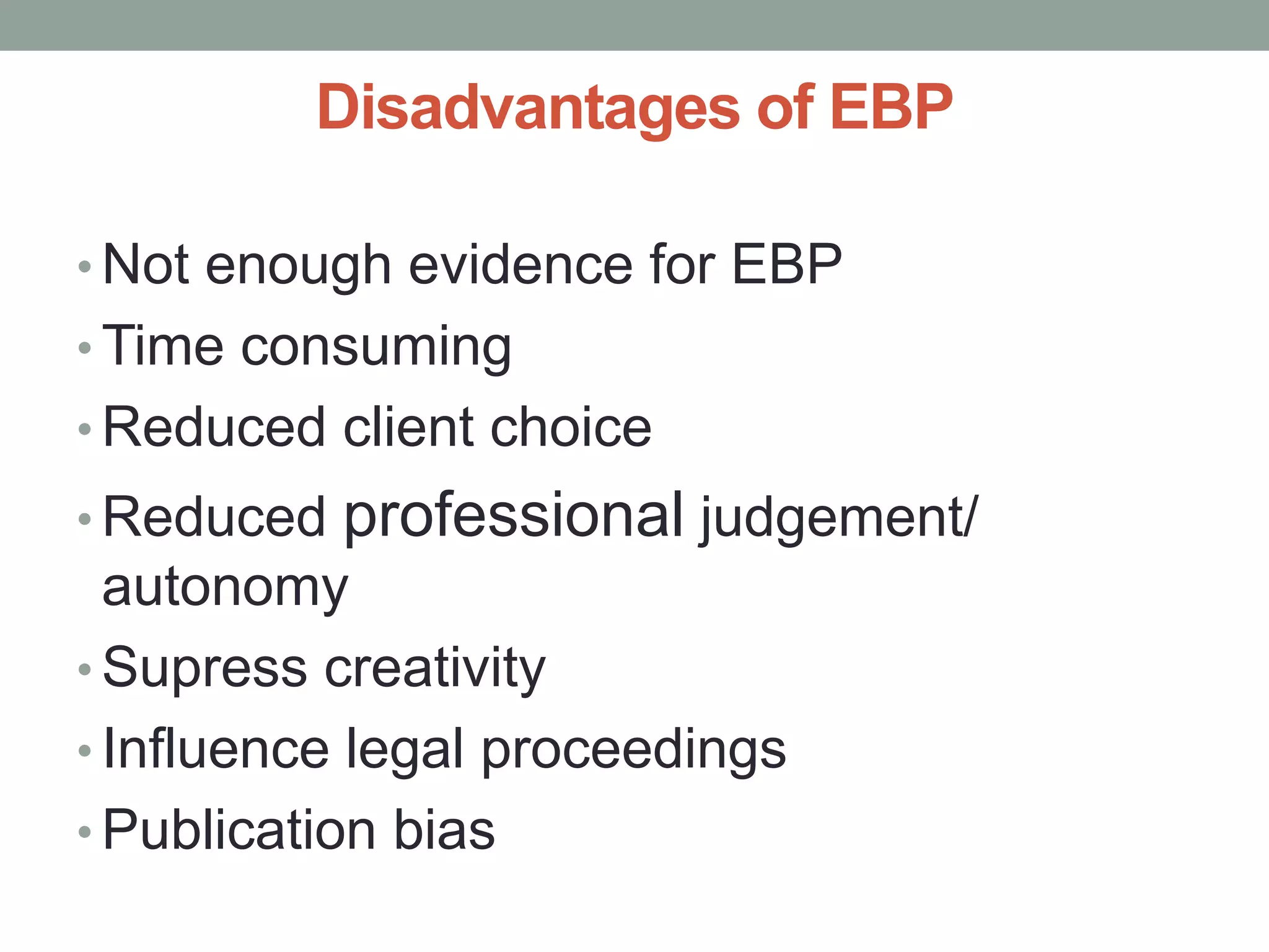 Evidence based practice | PPTX