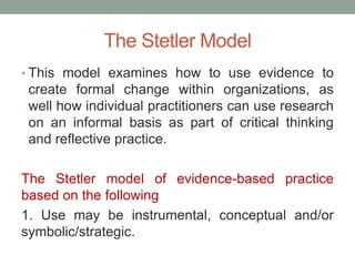 Evidence based practice | PPTX