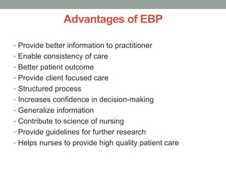 Evidence based practice | PPTX