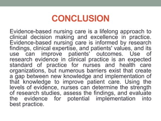 Evidence based practice | PPTX