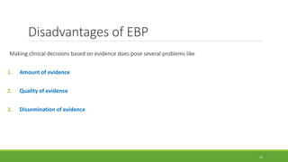 Evidence based practice | PPTX
