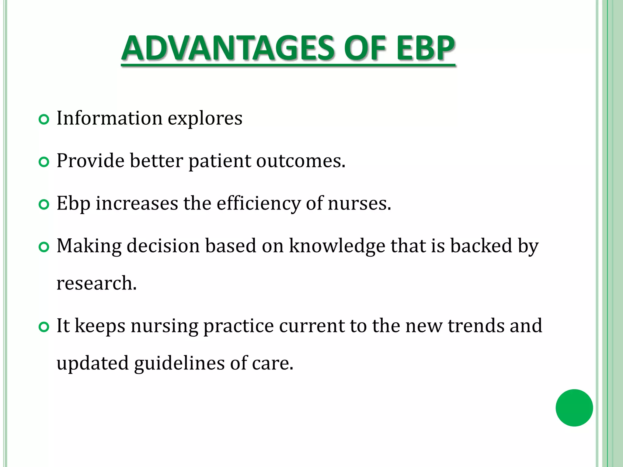 Evidence based practice | PPTX