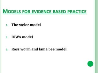 Evidence based practice | PPTX