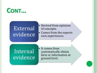 Evidence based practice | PPTX