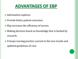 Evidence based practice | PPTX