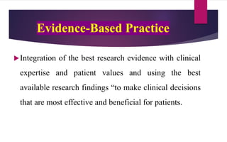 Evidence based practice | PDF