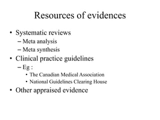 Evidence based practice | PPTX