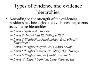 Evidence based practice | PPTX