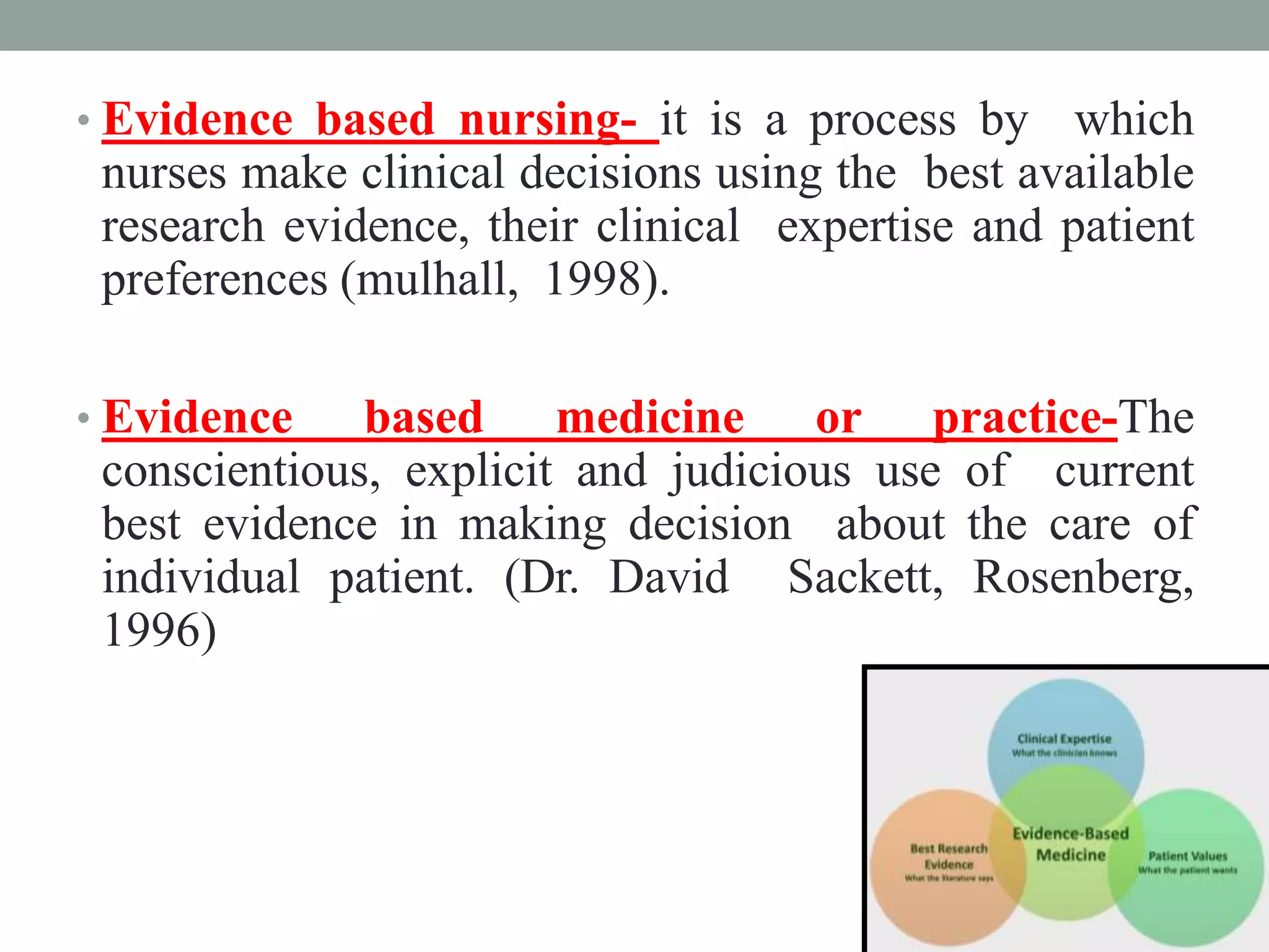 Evidence based practice | PPTX