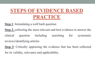Evidence based practice | PPTX