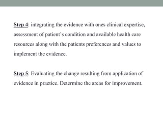 Evidence based practice | PPTX
