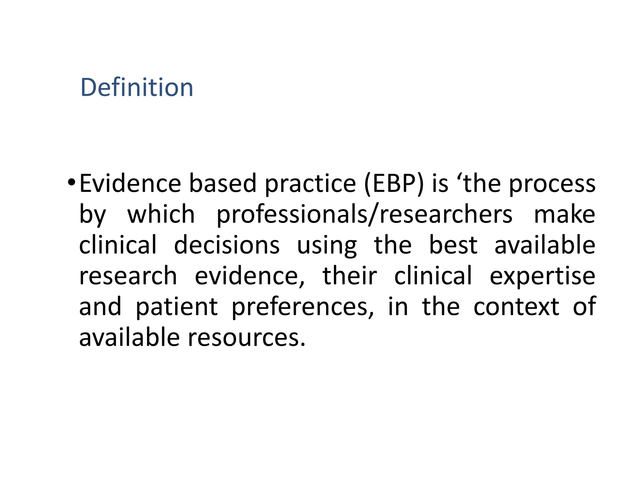EVIDENCE based practice(research methodology).ppt