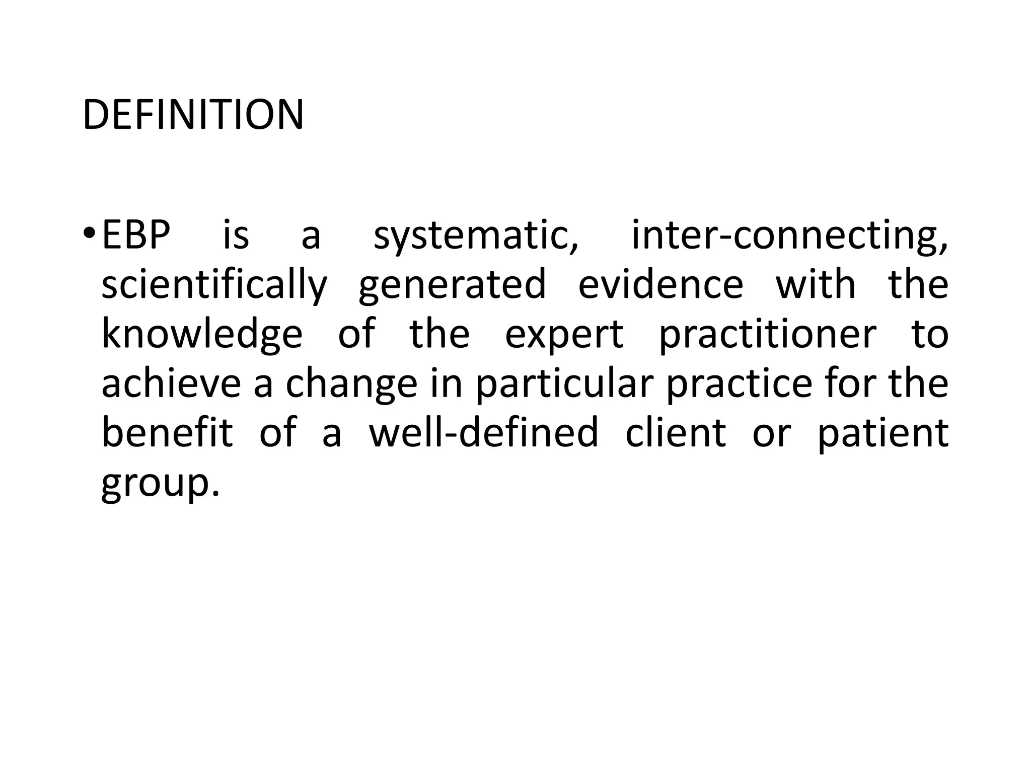 EVIDENCE based practice(research methodology).ppt
