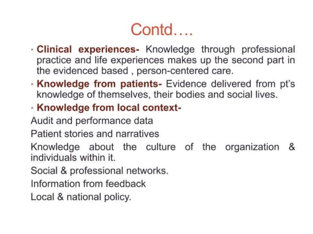 EVIDENCE based practice(research methodology).ppt | Physical Therapy ...