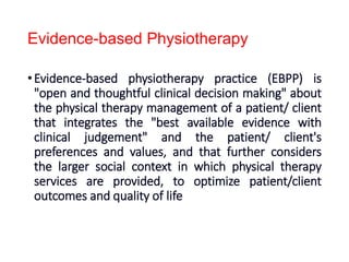 EVIDENCE based practice(research methodology).ppt