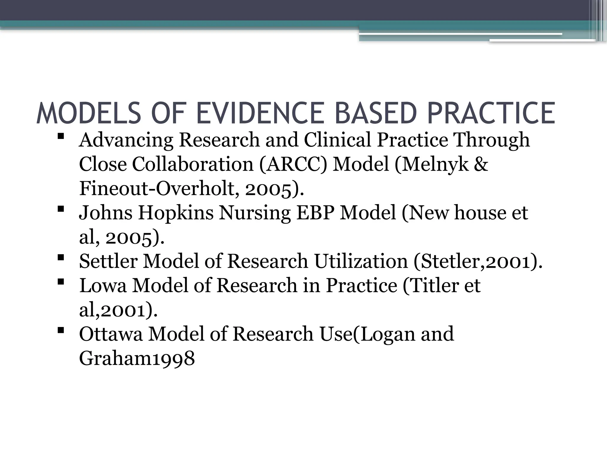 EVIDENCE BASED PRACTICE, PRESENTATION OF ANP | PPTX