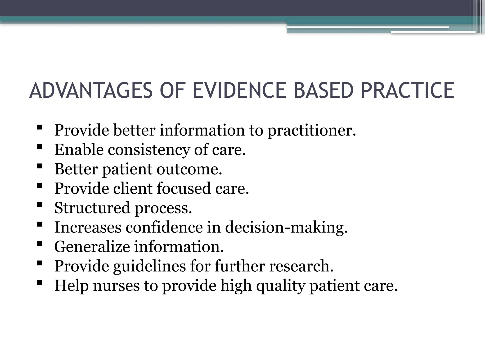 EVIDENCE BASED PRACTICE, PRESENTATION OF ANP | PPTX