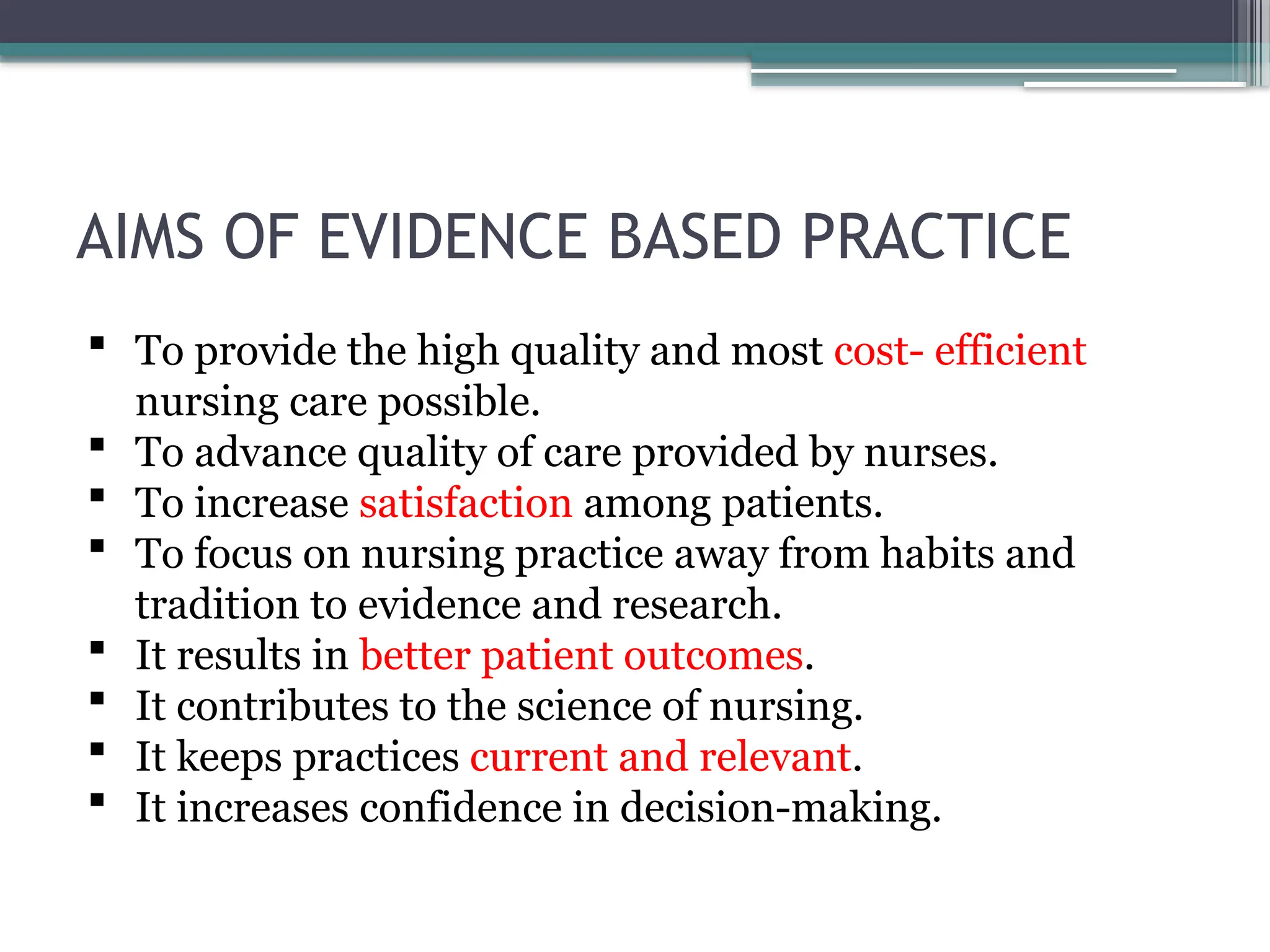 EVIDENCE BASED PRACTICE, PRESENTATION OF ANP | PPTX